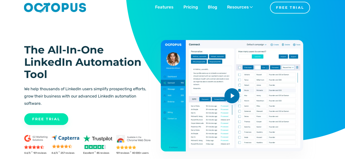 Dripify vs. Octopus CRM Comparison Review - ThumbTube