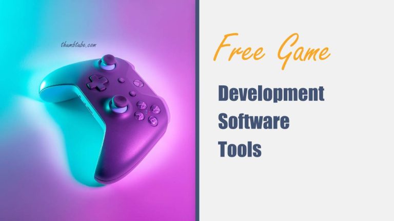 Free Game Development Software Tools for Designing Your Own Games ...