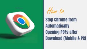 How to Stop Chrome from Automatically Opening PDFs after Download ...
